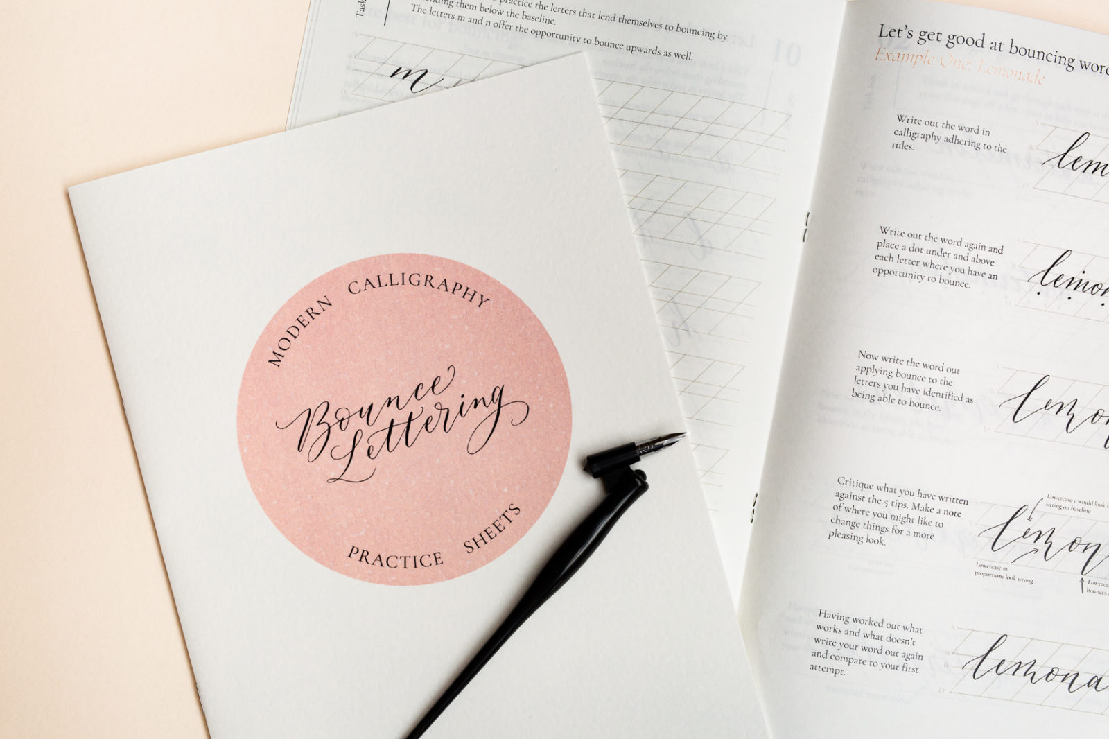 Bounce Lettering Downloadable Workbook - Judy Broad Calligraphy